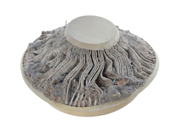 Isolated Clogged Air Filter Stock Photo - Image of used, background ...