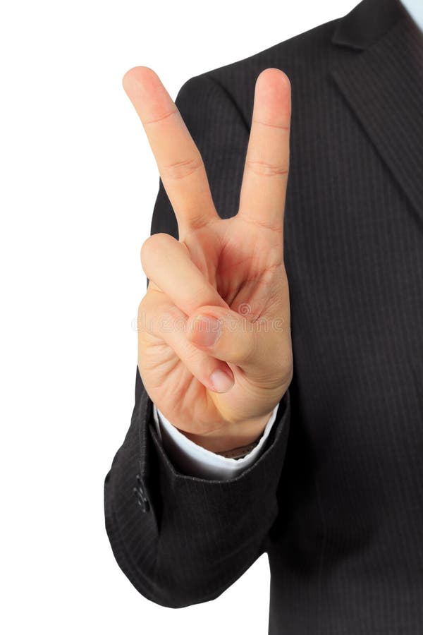 Closeup Hand Business Man Victory Posture Stock Photos - Free & Royalty ...