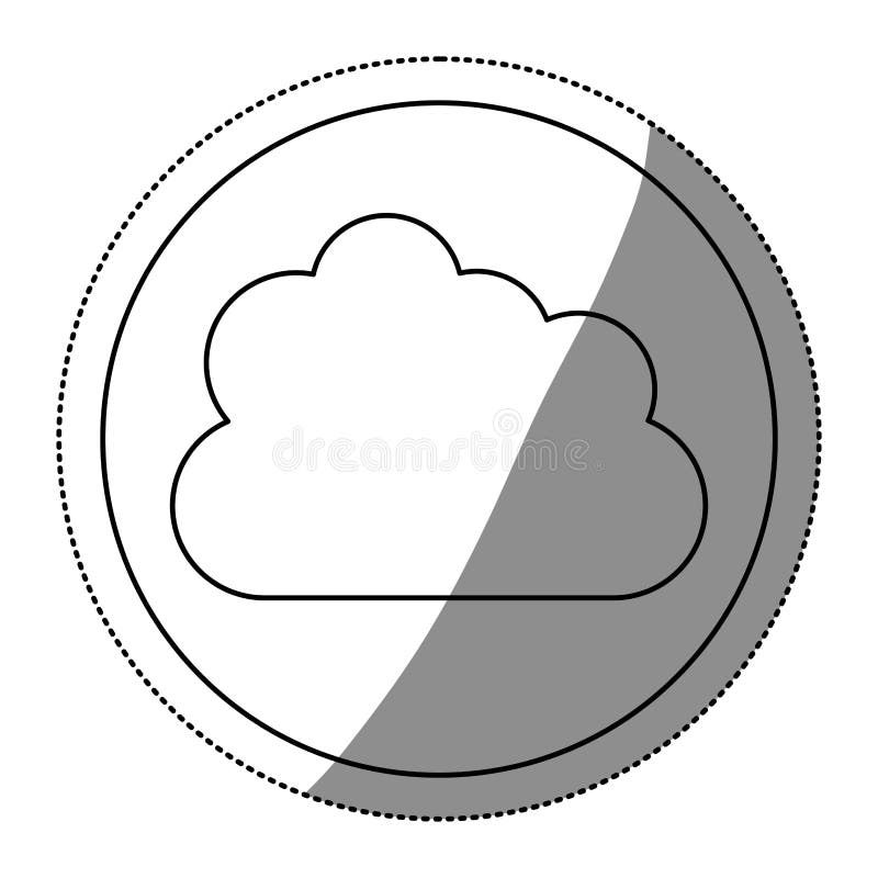 Isolated cloud design stock vector. Illustration of element - 84562518