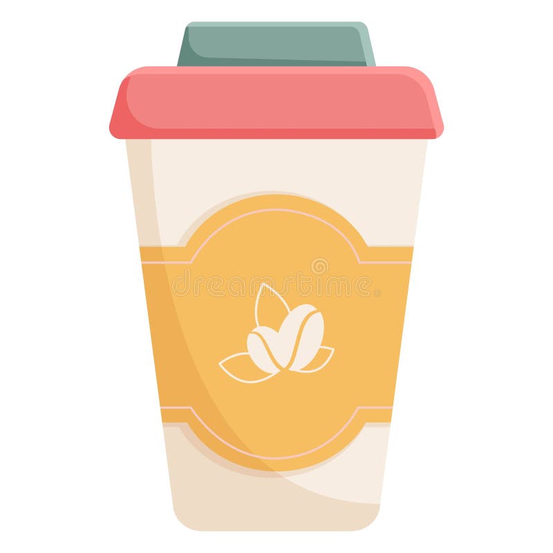 Isolated coffee paper cup stock vector. Illustration of design - 276395537