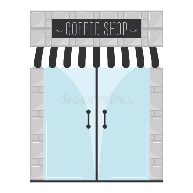 Isolated coffee shop stock vector. Illustration of shop - 216352601