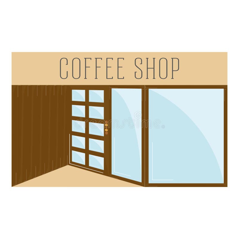 Isolated coffee shop stock vector. Illustration of shop - 216353082