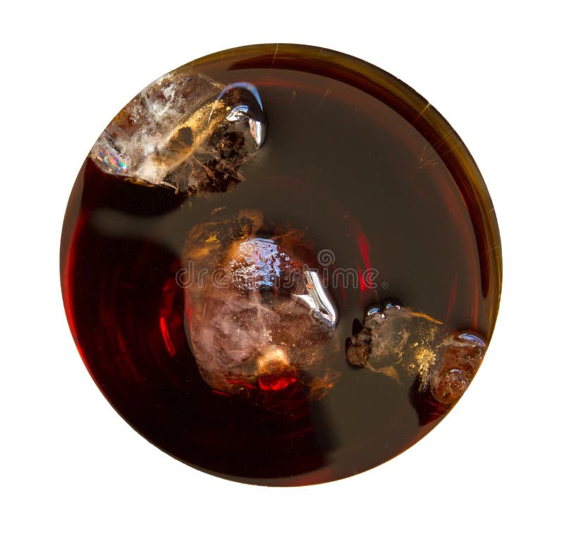 Isolated Cola Drink Top View with No Glass Stock Photo - Image of food ...