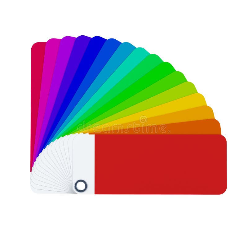 Isolated color card stock illustration. Illustration of rainbow - 12918553