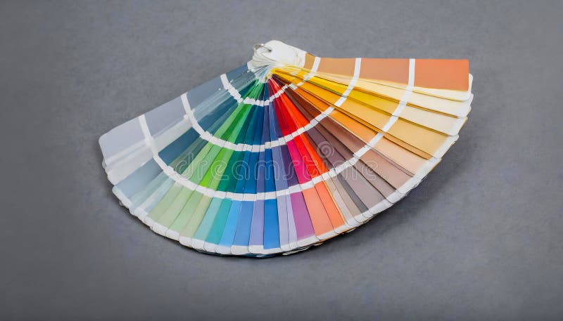 Isolated Color Guide on Grey Backround Stock Illustration ...