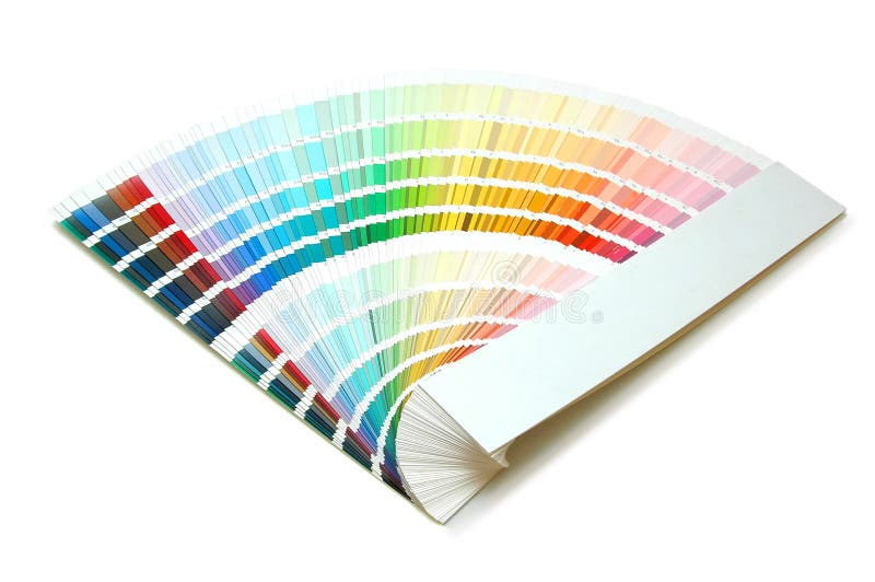 Paint Color Cards and Brush Stock Image - Image of selection, exterior ...