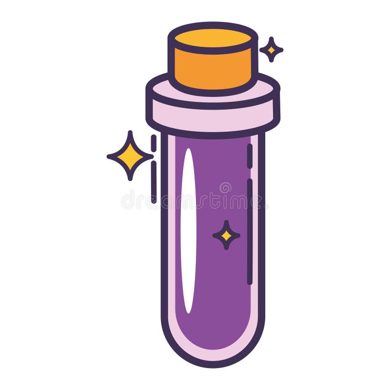 Isolated Colored Alchemy Flask Potion Magic Icon Vector Stock Vector ...