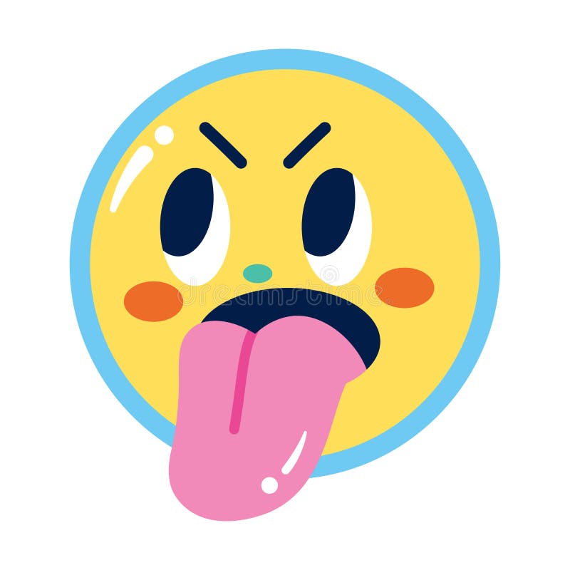 Isolated Colored Angry Yellow Round Emote Vector Stock Vector ...