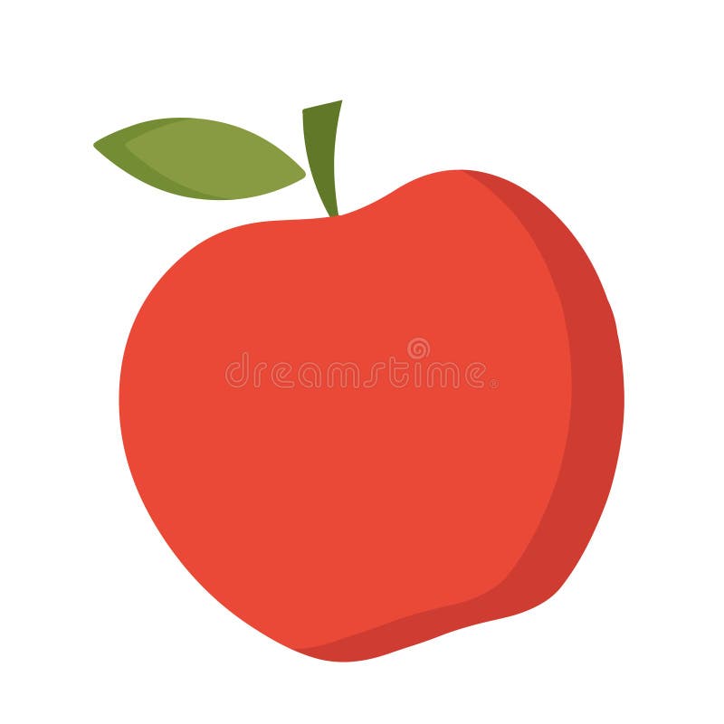 Isolated Colored Apple Icon Flat Design Vector Stock Vector ...