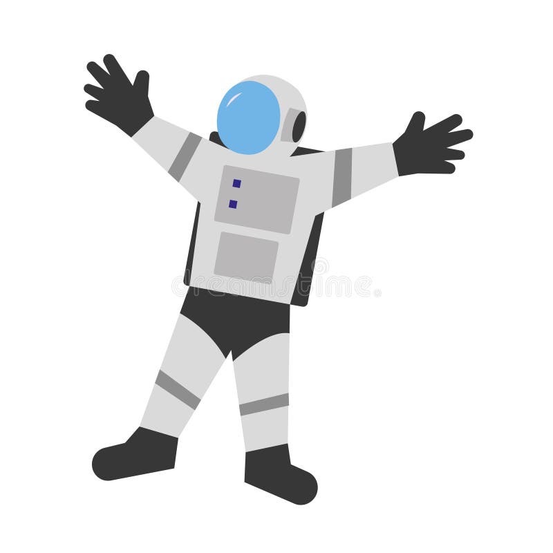 Isolated Colored Astronaut Character Sketch Icon Vector Stock ...