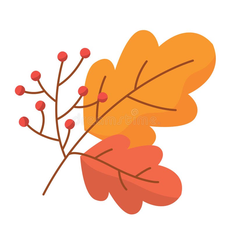 Isolated Colored Autumn Leaf Icon Vector Stock Vector - Illustration of ...
