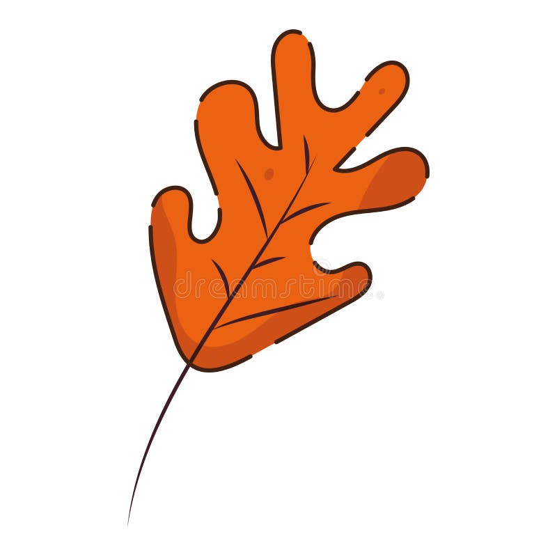 Isolated Colored Autumn Leaf Icon Vector Stock Vector - Illustration of ...