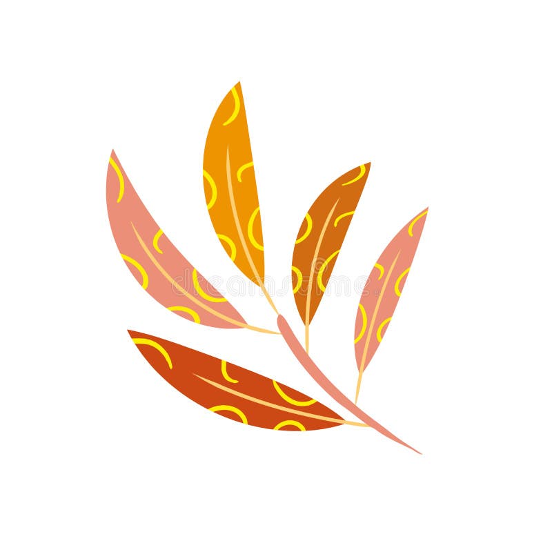 Isolated Colored Autumn Leaf Icon Vector Stock Vector - Illustration of ...