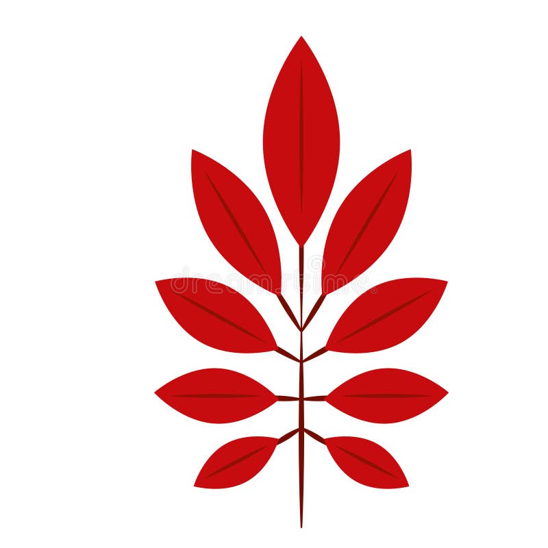 Isolated Colored Autumn Leaf Icon Vector Stock Vector - Illustration of ...