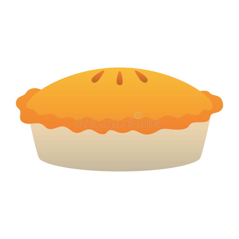 Isolated Colored Autumn Pumpkin Pie Icon Vector Stock Vector ...