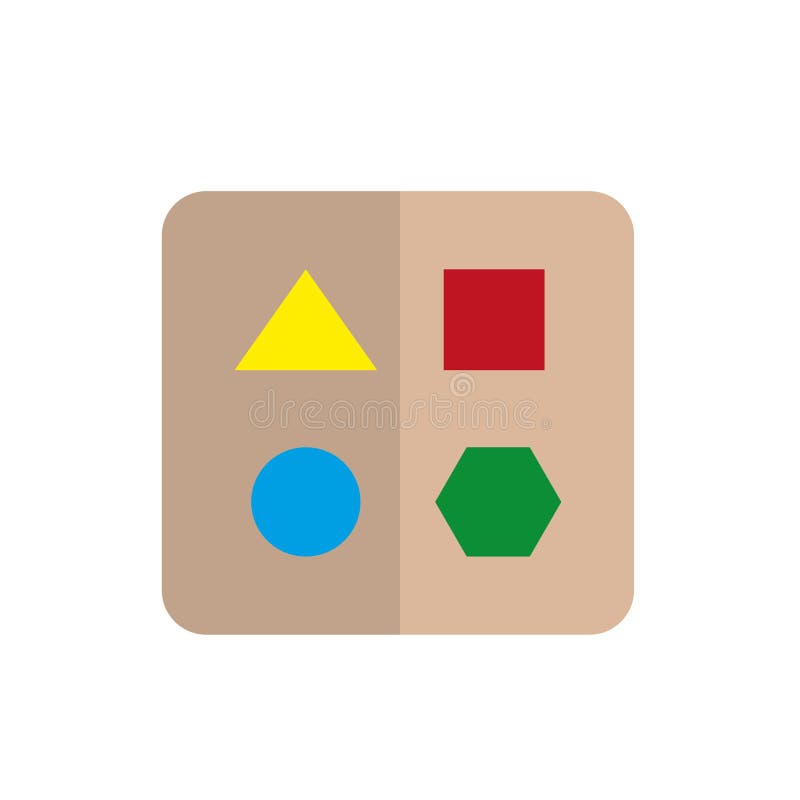 Isolated Colored Baby Geometric Figures Toy Icon Vector Stock Vector ...
