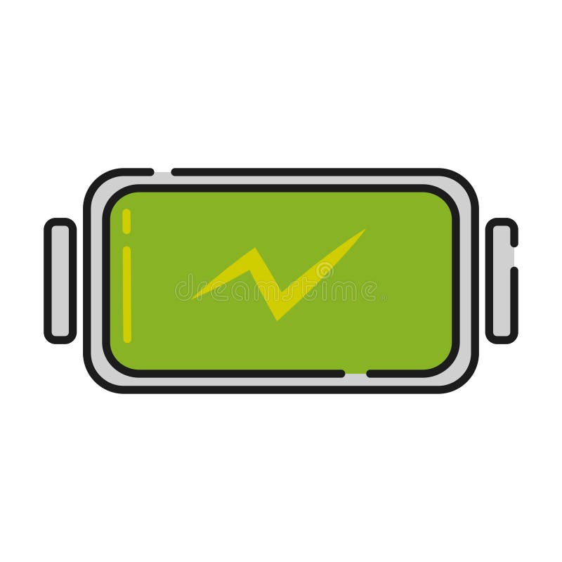 Isolated Colored Battery Gaming Icon Vector Stock Illustration ...