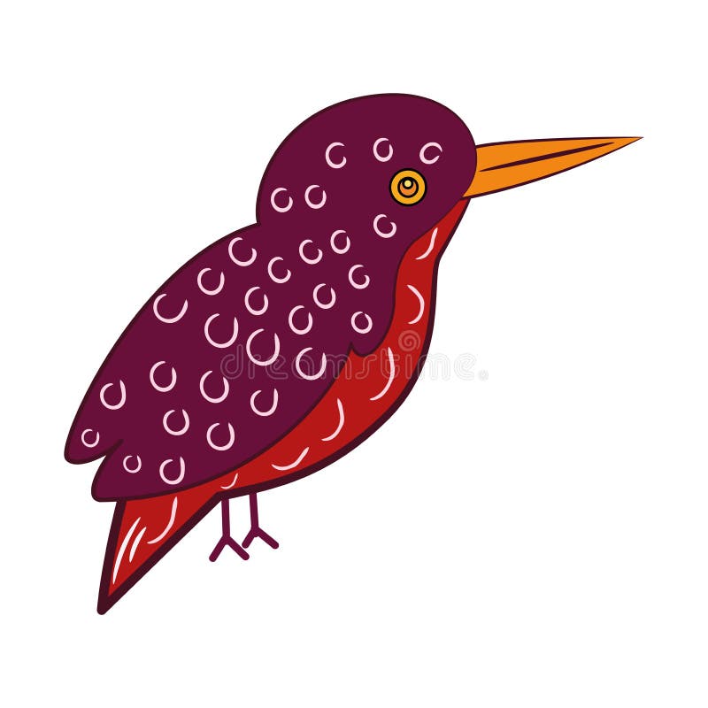 Isolated Colored Bird Sketch Icon Vector Stock Vector - Illustration of ...