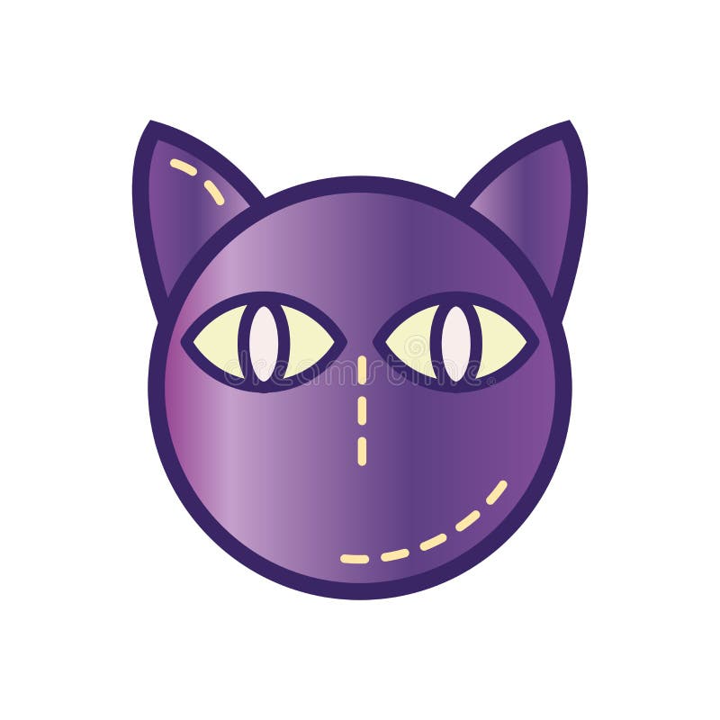 Isolated Colored Black Cat Avatar Magic Icon Vector Stock Vector ...