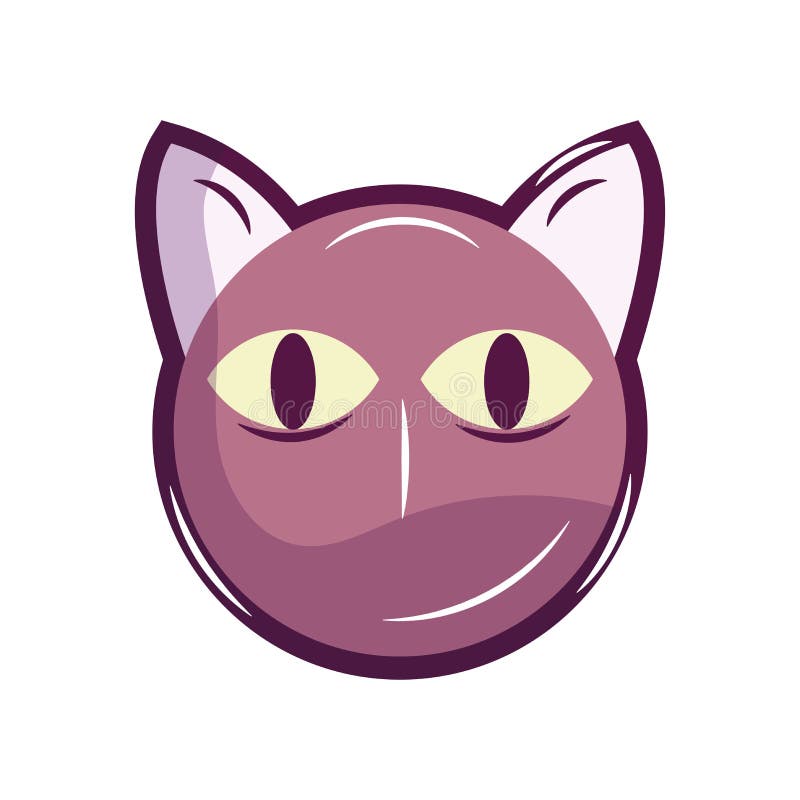 Isolated Colored Black Cat Avatar Magic Icon Vector Stock Vector ...