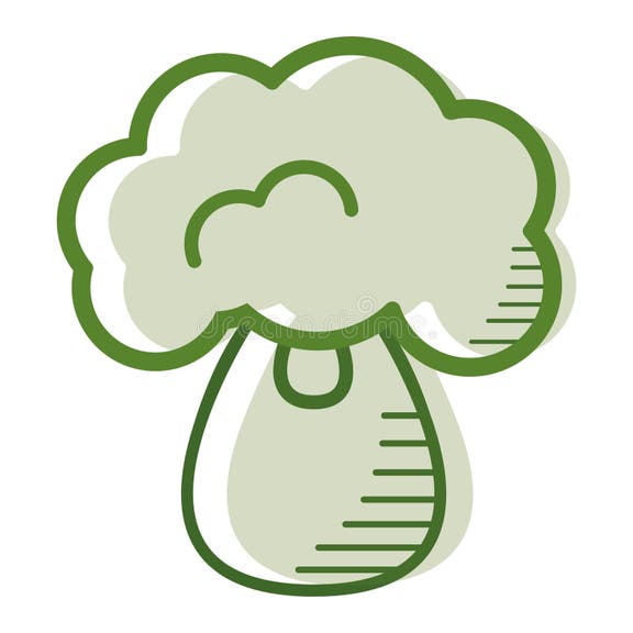 Isolated Colored Brocoli Icon Flat Design Vector Stock Vector ...