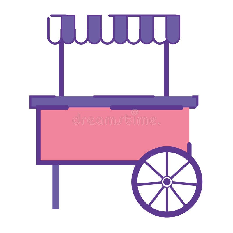 Isolated Colored Carnival Food Cart Icon Vector Stock Vector ...
