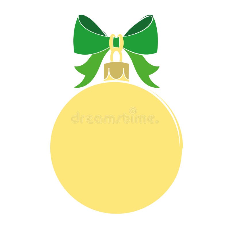 Isolated Colored Christmas Ball with Ribbon Icon Vector Stock Vector ...
