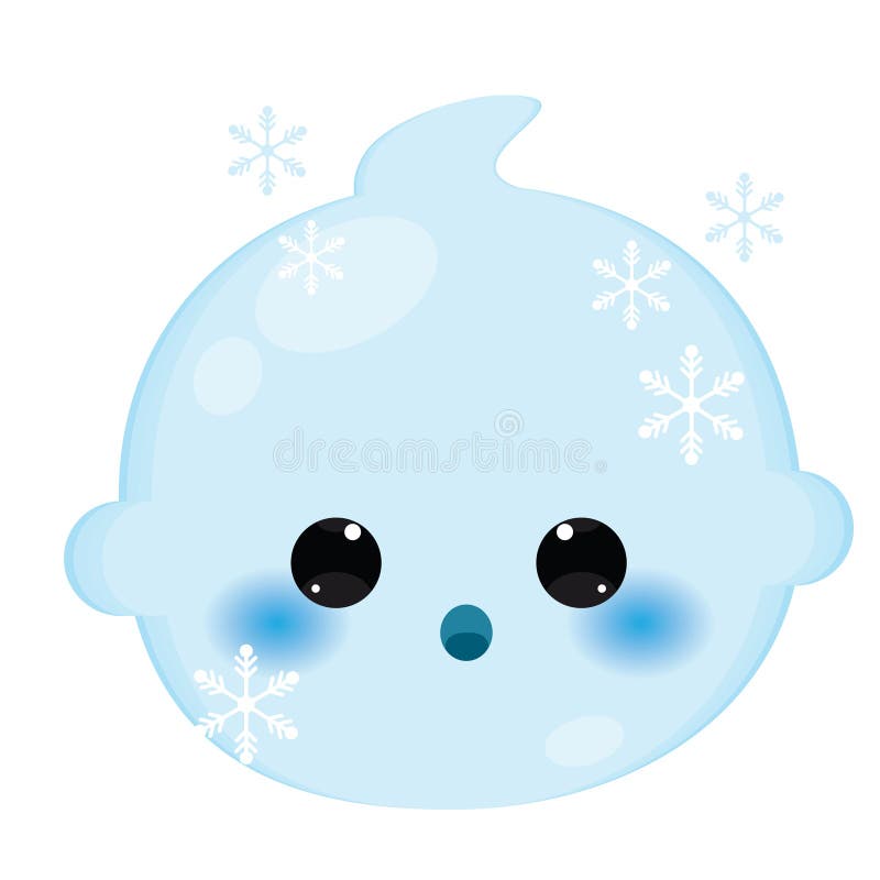 Isolated Colored Cute Cold Baby Emoji Icon Vector Stock Vector ...