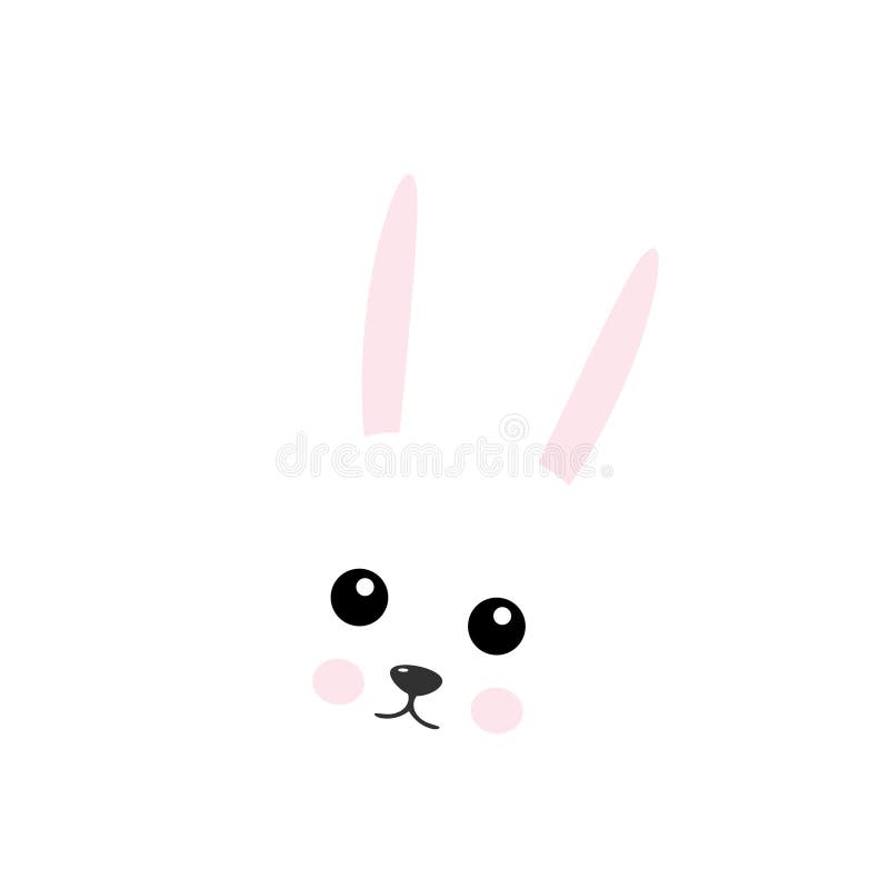 Isolated Colored Cute Rabbit Avatar Vector Stock Vector - Illustration ...