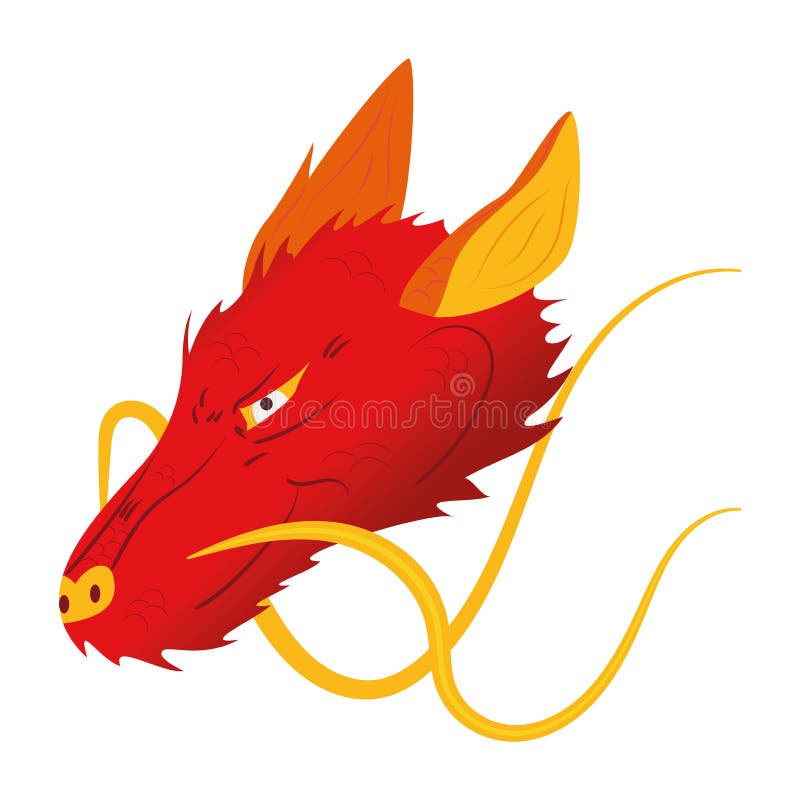 Isolated Colored Dragon Avatar Image Vector Stock Vector - Illustration ...