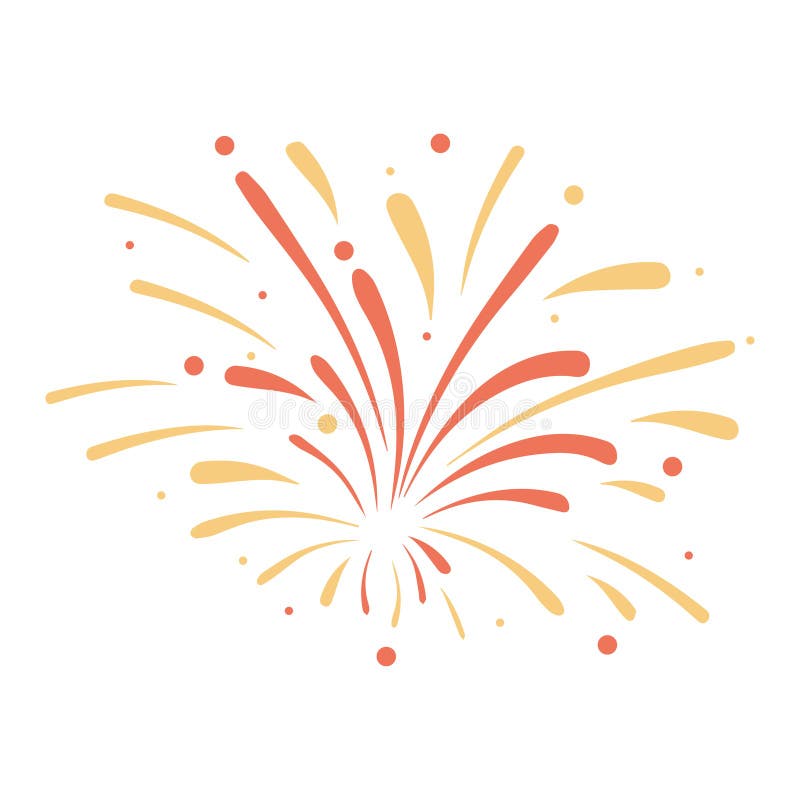 Isolated Colored Firework Effect Image Vector Stock Vector ...