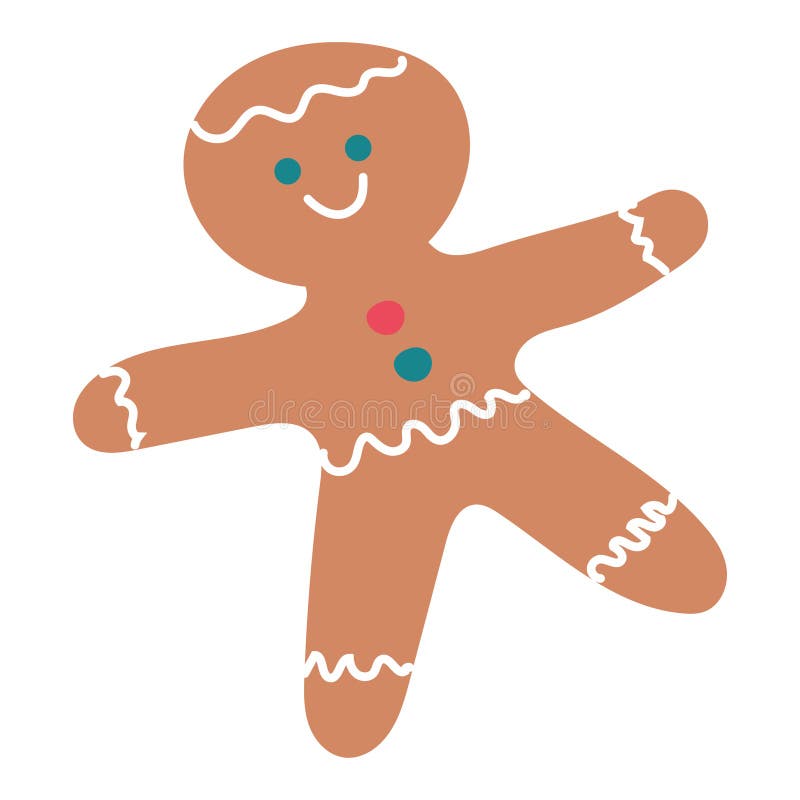 Isolated Colored Gingerbread Cookie Sketch Icon Vector Stock Vector ...