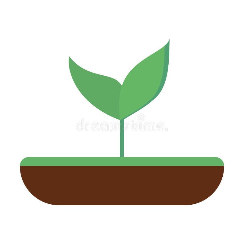 Isolated Colored Growing Plant Icon Vector Stock Vector - Illustration ...