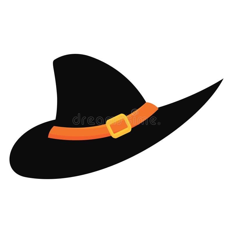 Isolated Colored Halloween Witch Hat Icon Vector Stock Vector ...