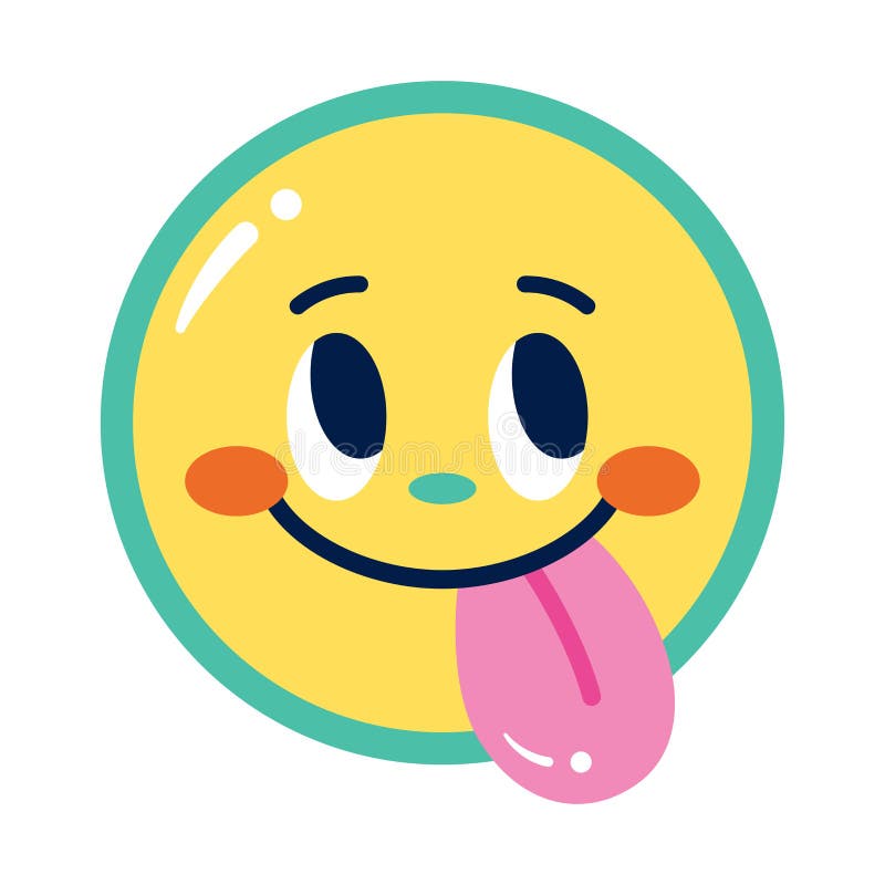 Isolated Colored Happy Round Yellow Emote Vector Stock Vector ...
