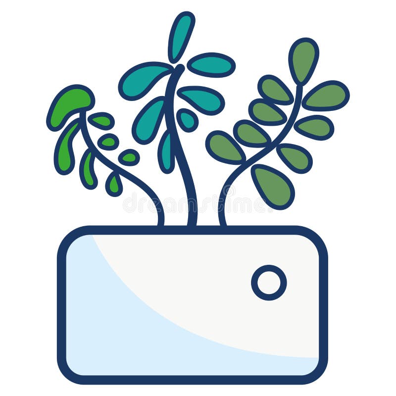 Isolated Colored Indoor Plant Icon Vector Stock Vector - Illustration ...