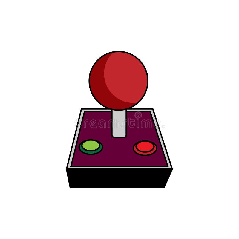 Colored Joystick Stock Illustrations – 720 Colored Joystick Stock ...