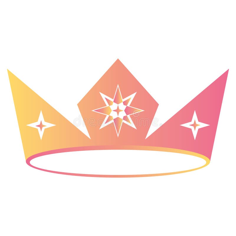 Isolated Colored King or Queen Golden Crown Icon Vector Stock Vector ...