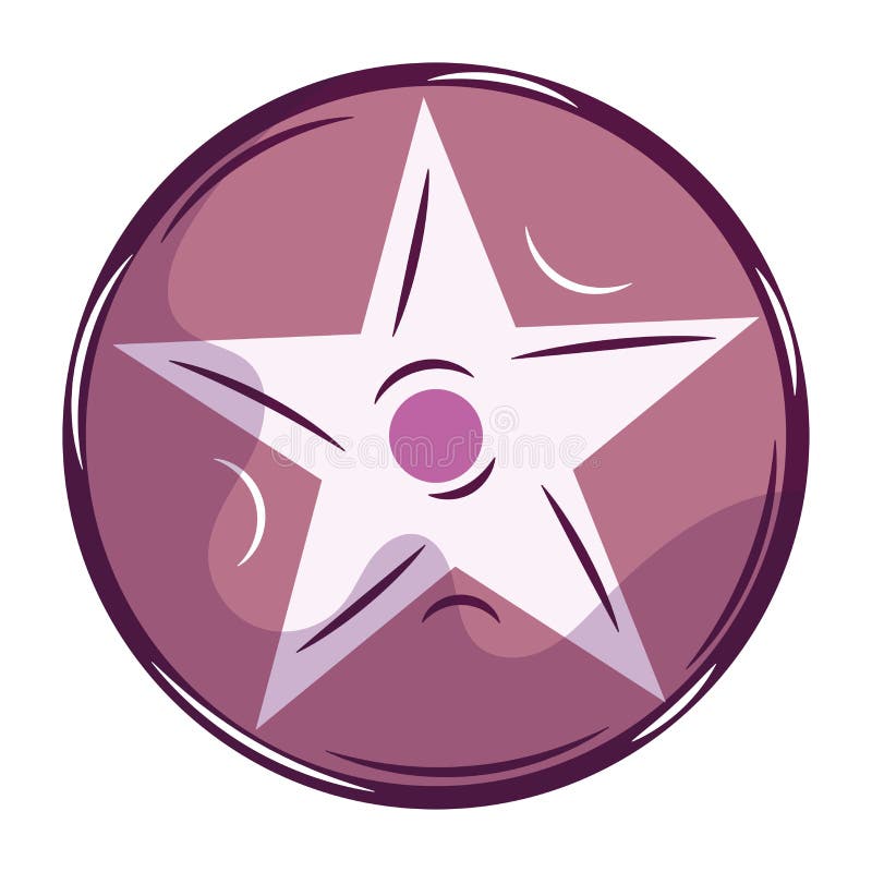 Isolated Colored Magic Five Point Star Shape Icon Vector Stock Vector ...