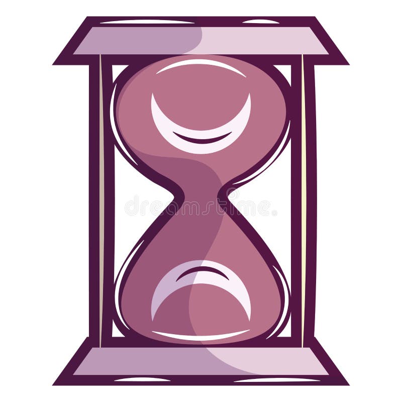 Magic Sand Glass Clock, Sandglass or Hourglass Stock Vector ...
