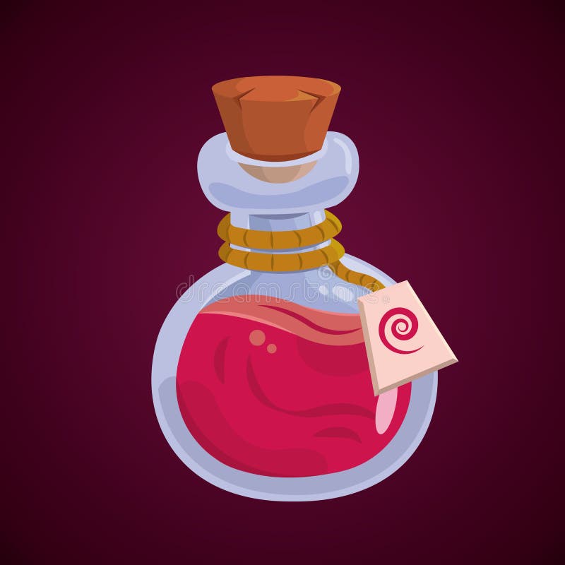 Isolated Colored Magical Flask Potion Vector Stock Illustration ...