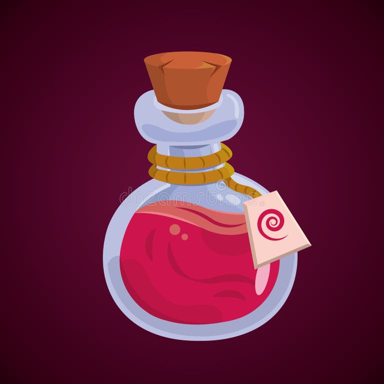 Isolated Colored Magical Flask Potion Vector Stock Illustration ...