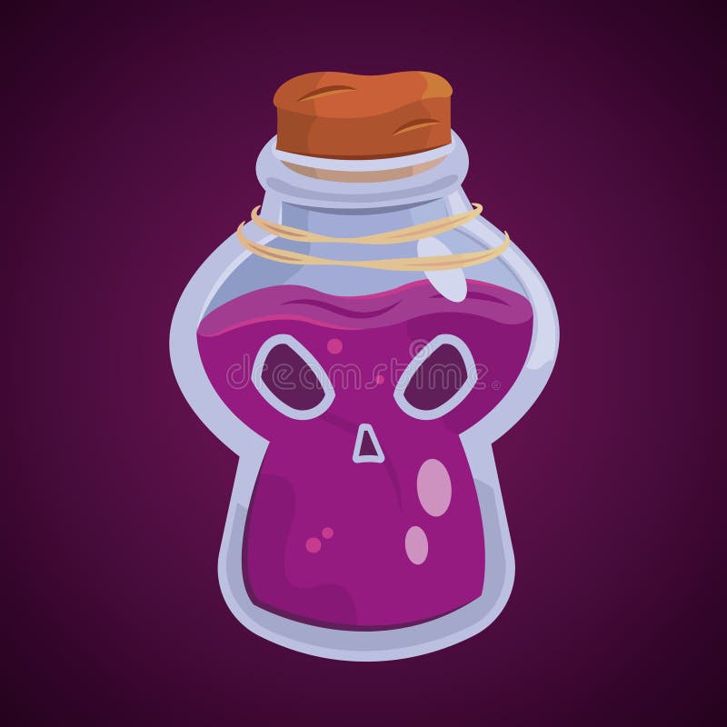 Isolated Colored Magical Flask Potion Vector Stock Illustration ...