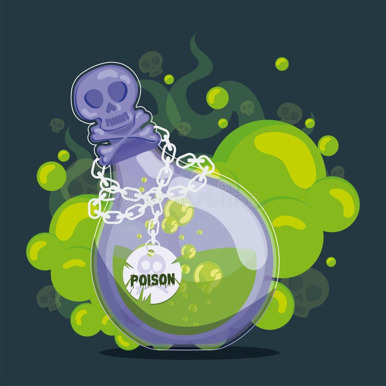 Isolated Colored Magical Poison Potion Elixir Vector Stock Vector ...