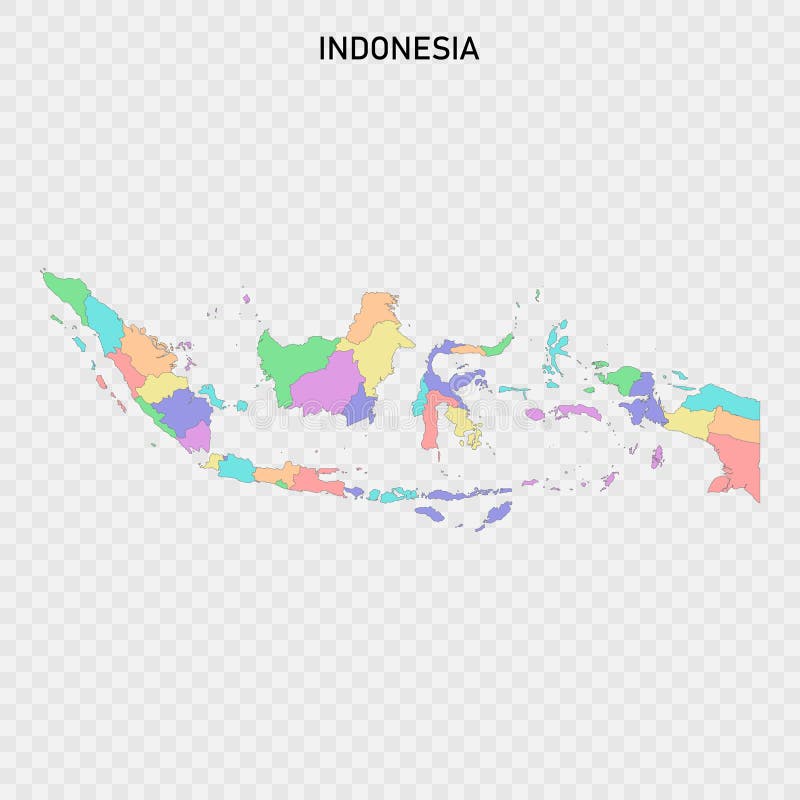 Isolated Colored Map of Indonesia Stock Vector - Illustration of ...