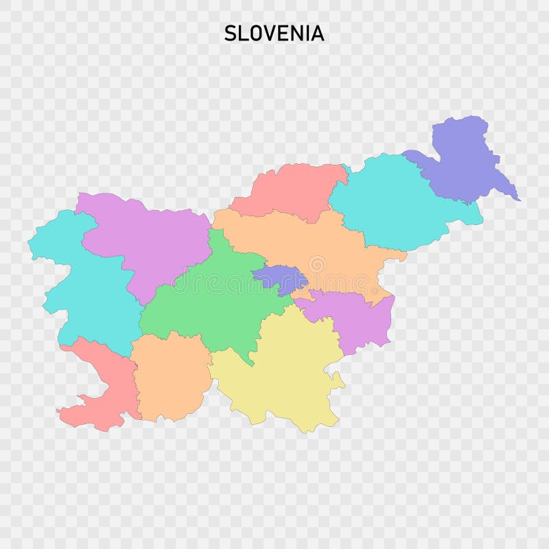 Isolated Colored Map of Slovenia Stock Vector - Illustration of ...