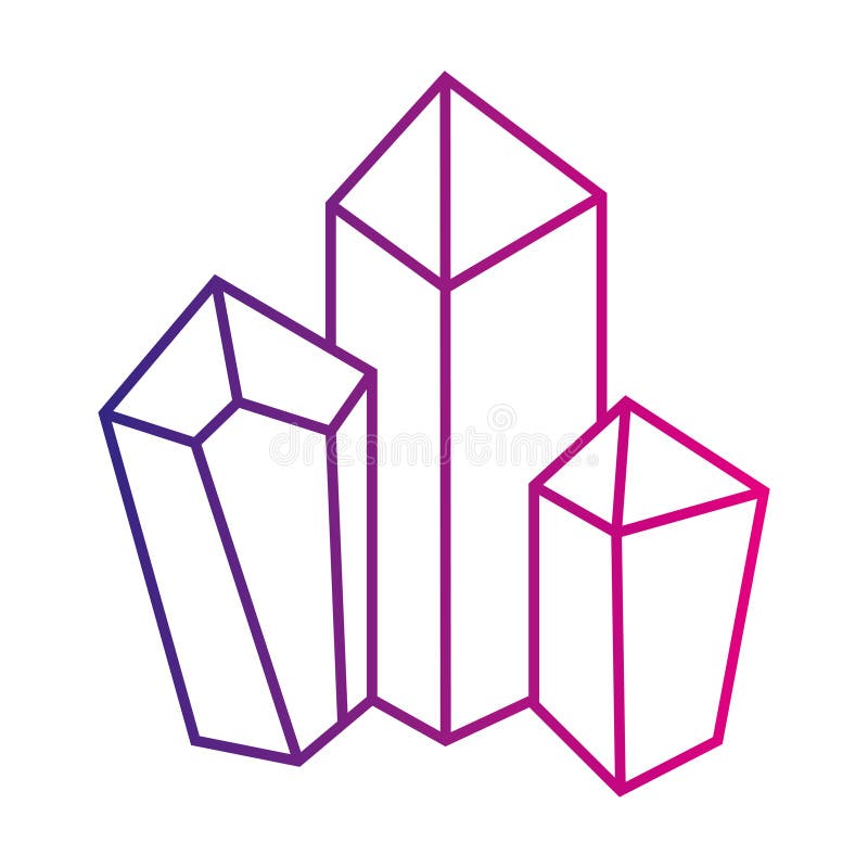 Isolated Colored Mineral Stone Magic Icon Vector Stock Vector ...