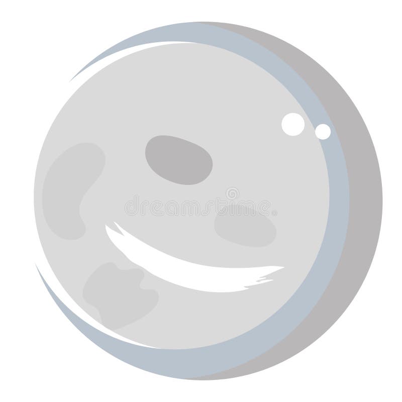 Isolated Colored Moon Icon Cute Design Vector Stock Vector ...
