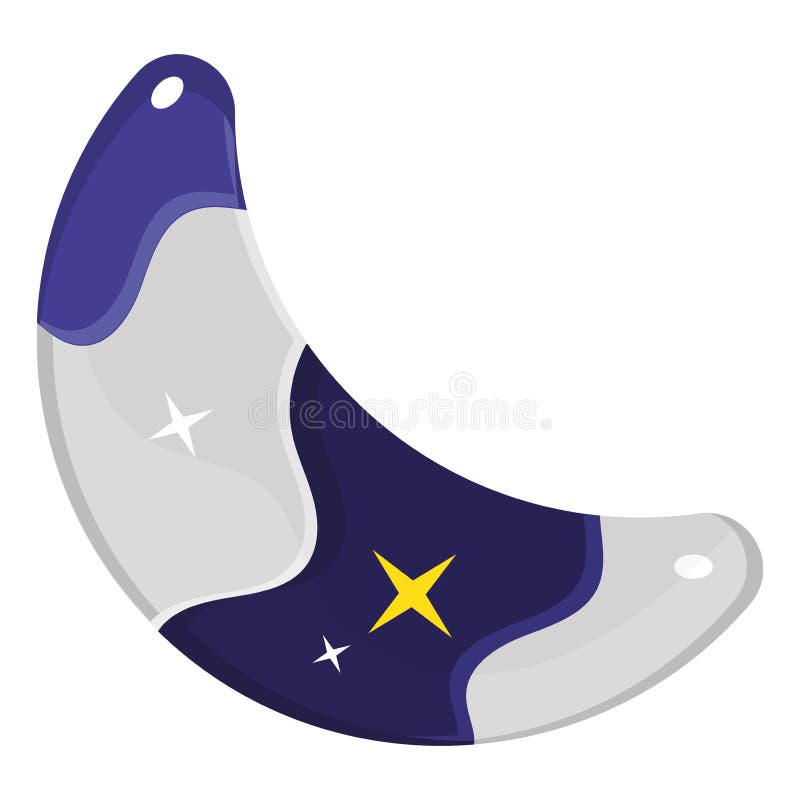 Isolated Colored Moon Icon Cute Design Vector Stock Vector ...