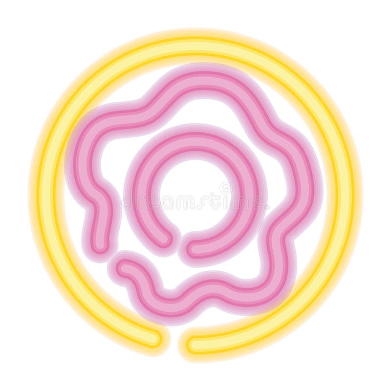 Isolated Colored Neon Donut Icon Vector Stock Vector - Illustration of ...